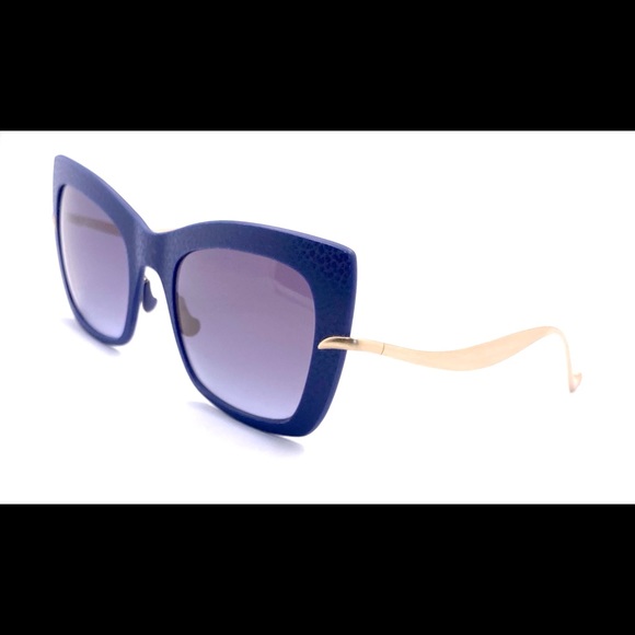 caroline abram | Accessories | Caroline Abram Paris Rhoda Blue Gold ...